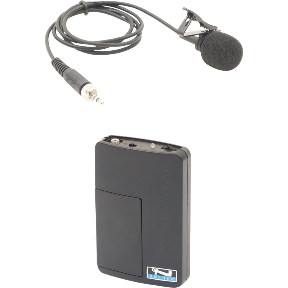 Anchor Audio Wireless Beltpack with Lapel Mic Element, Anchorlink 3, 2 ...