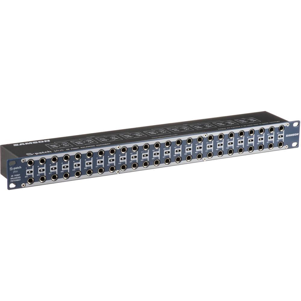 Samson S-Patch Plus - Patch Bay de Audio de 48 Puntos con Conexiones de 1/4" - Real Plaza