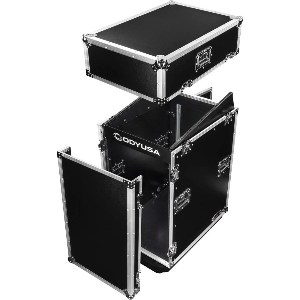 Rack Pro Combo Odyssey con Ruedas (14 RU Inclinado sobre 16 RU) - Ideal ...