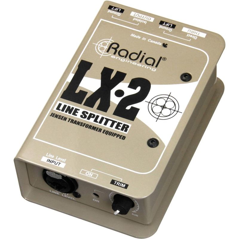 Radial Engineering LX-2: Divisor de Línea Pasivo y Atenuador con Transformador Jensen - Real Plaza