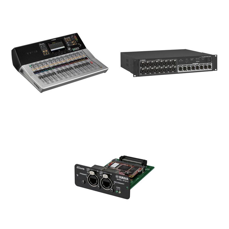Yamaha TF3 Digital Mixing Console Kit with Stage Box and Dante Card ...