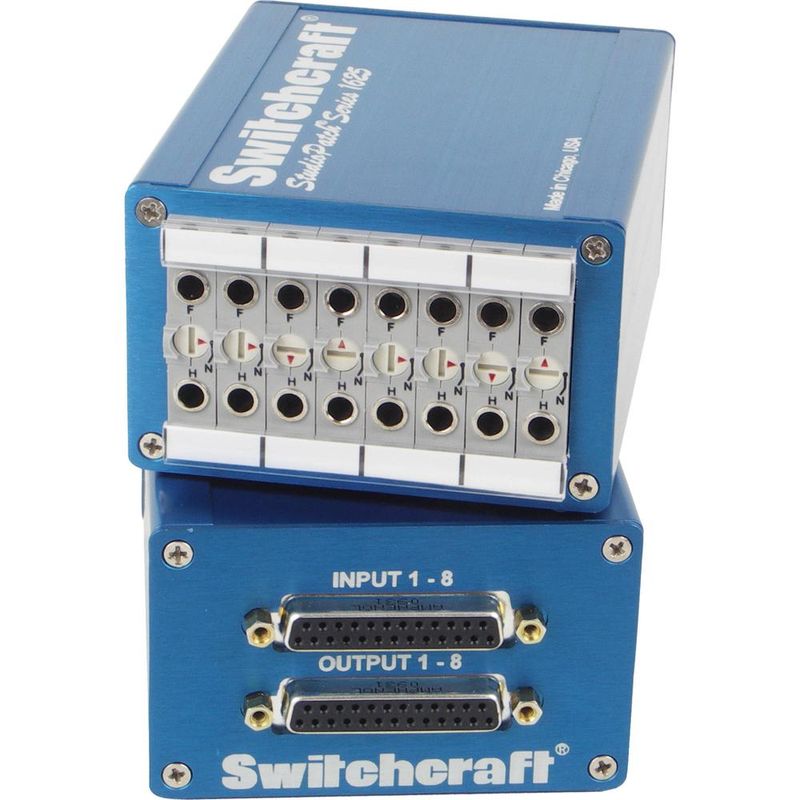 Switchcraft StudioPatch 1625 Módulo de Patchbay DB-25 de 16 Puntos con Conectores Bantam/TT ...