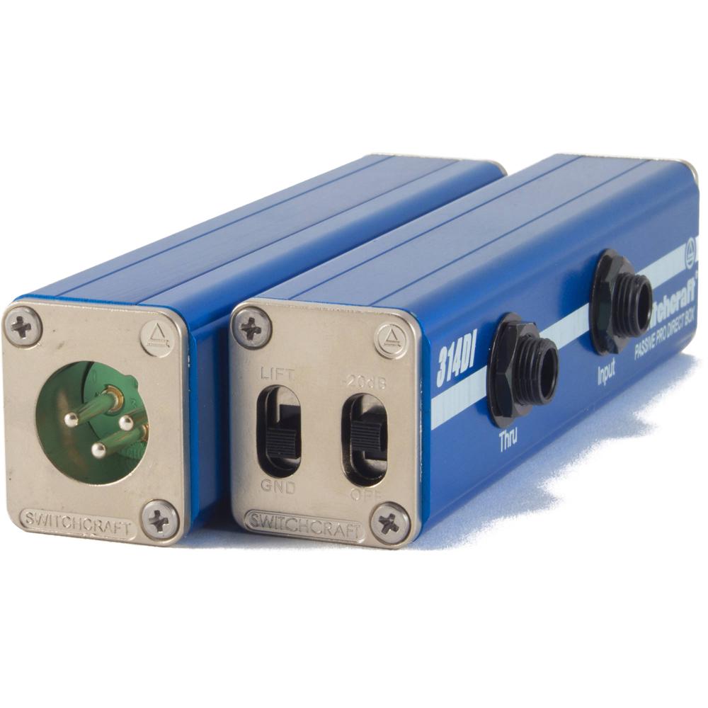 Switchcraft 314DI Audio Stix: Caja Directa Compacta con Salida XLR Balanceada y Funciones ...