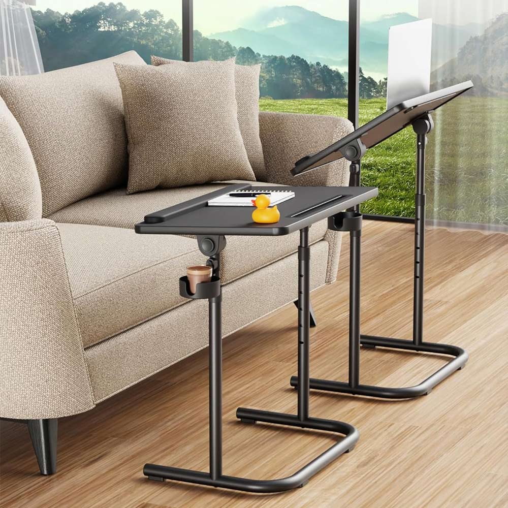 Escritorio con elevación Westminster K14 portátil, altura 59.5 - 75.8 cm, gris - Real Plaza