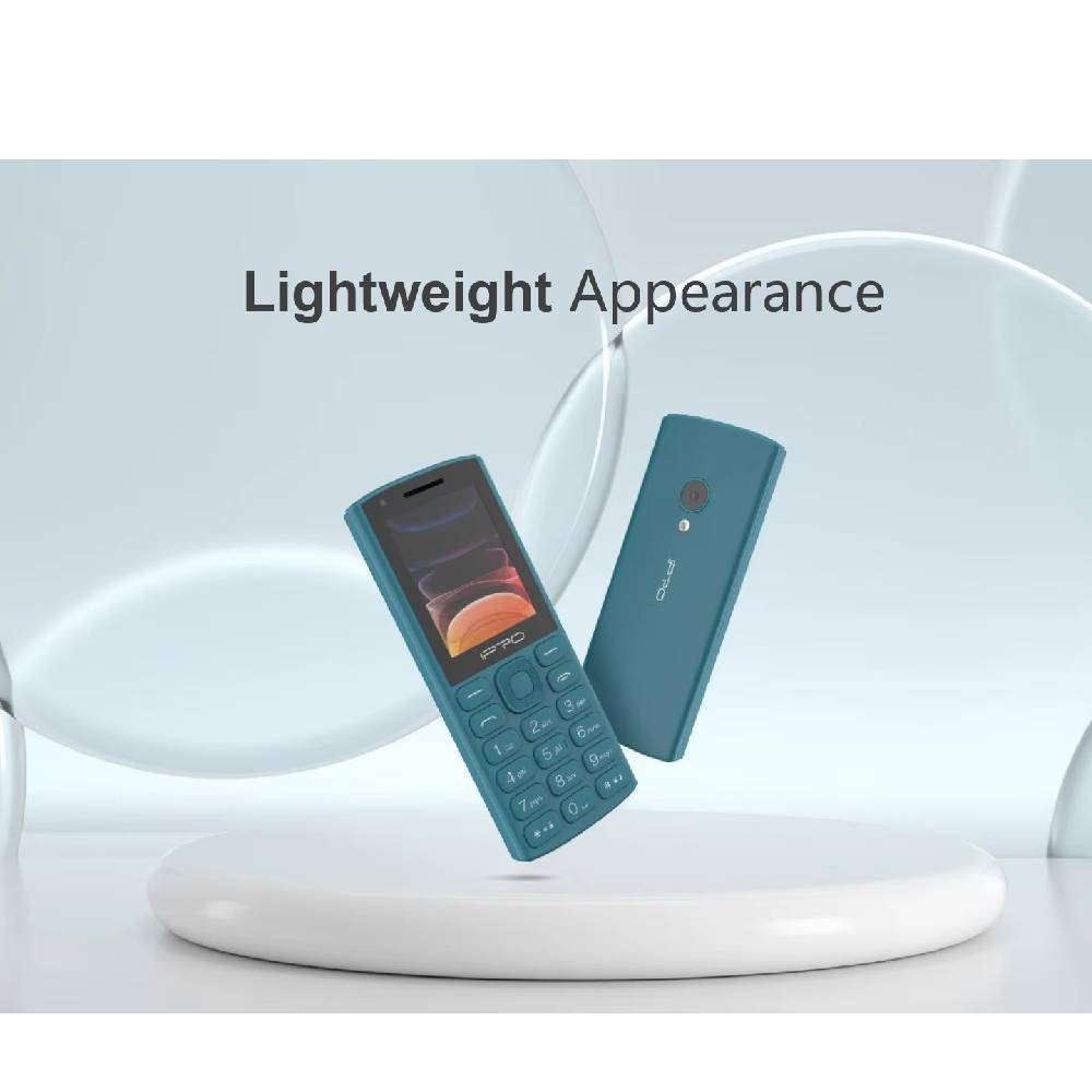 iPro K6 El Celular Básico 4G con Dual SIM Batería Duradera y Doble Camara Negro Azul - Real Plaza