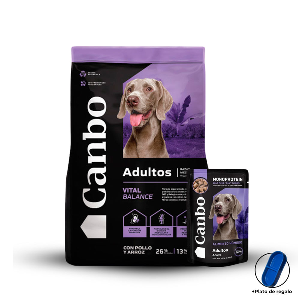 ALIMENTO PARA PERRO CANBO BALANCE ADULTO RAZAS MEDIANAS Y GRANDES DE ...