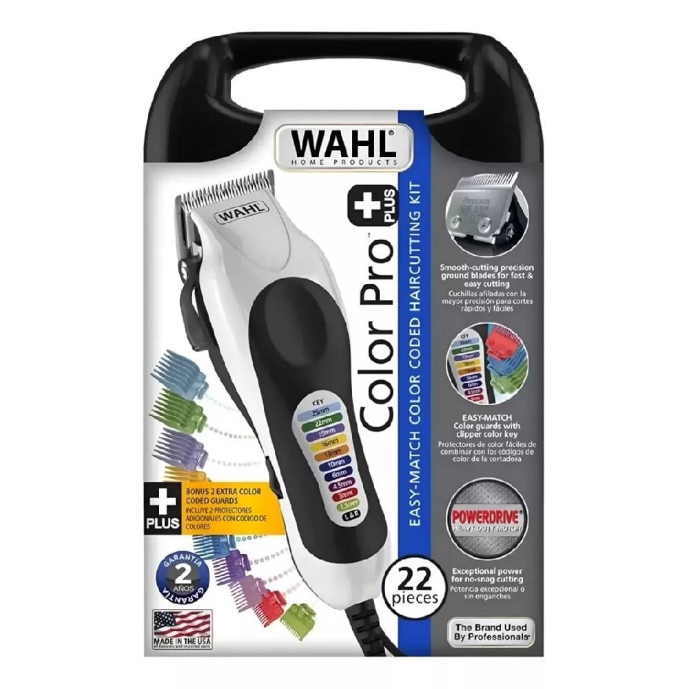 Cortadora de Cabello Color Pro Wah Kit de 23 Pzas - Real Plaza