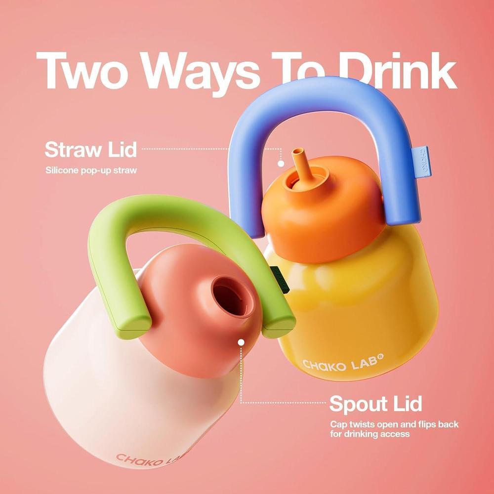 Termo Chako Lab Rosado Y Verde - Real Plaza