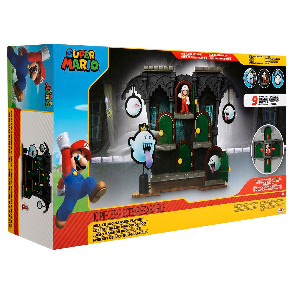 Playset Super Mario Mansion Deluxe de Boo - Real Plaza