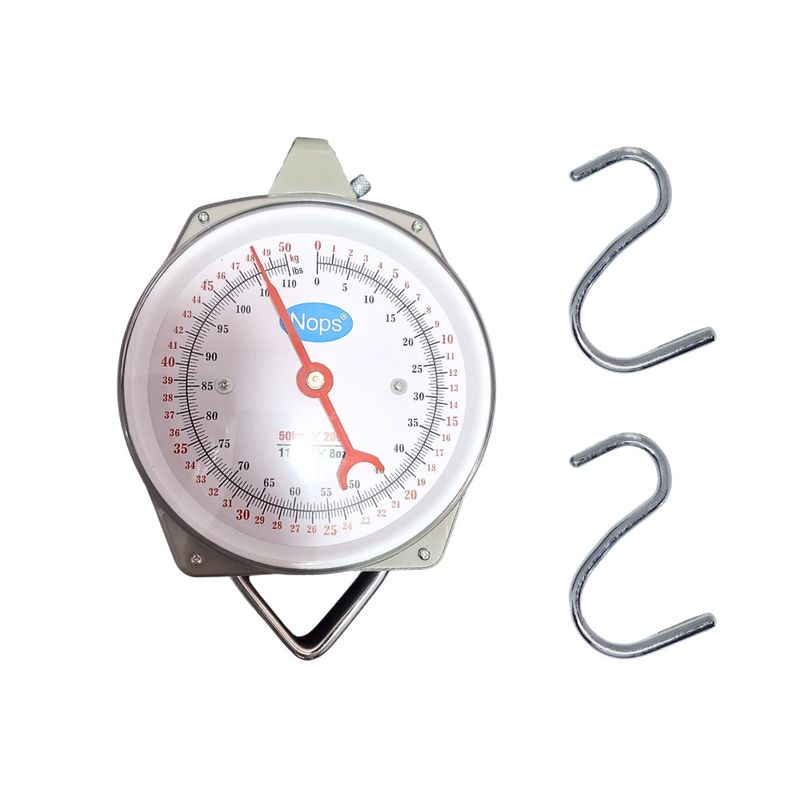 Balanza Colgante 50kg Scale Analogica Tipo Reloj - Real Plaza