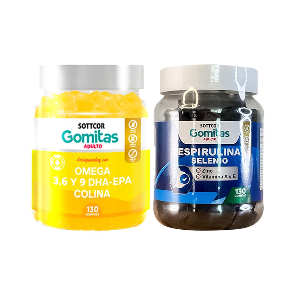 Gomitas Omega 3 + Gomitas con Espirulina Selenio - Real Plaza