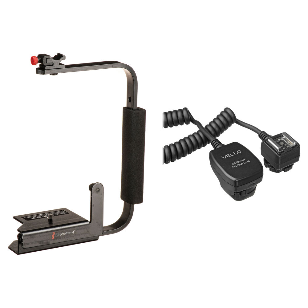 Soporte Stroboframe Flip con Cable de Flash Off-Camera Vello TTL para ...