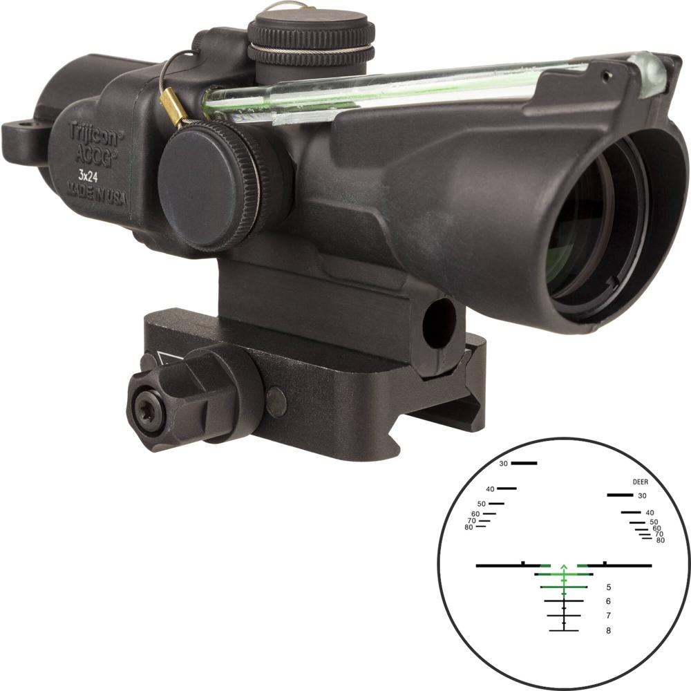 Trijicon 3x24 XB Compact ACOG Crossbow Scope (400-440 fps) con Montura ...