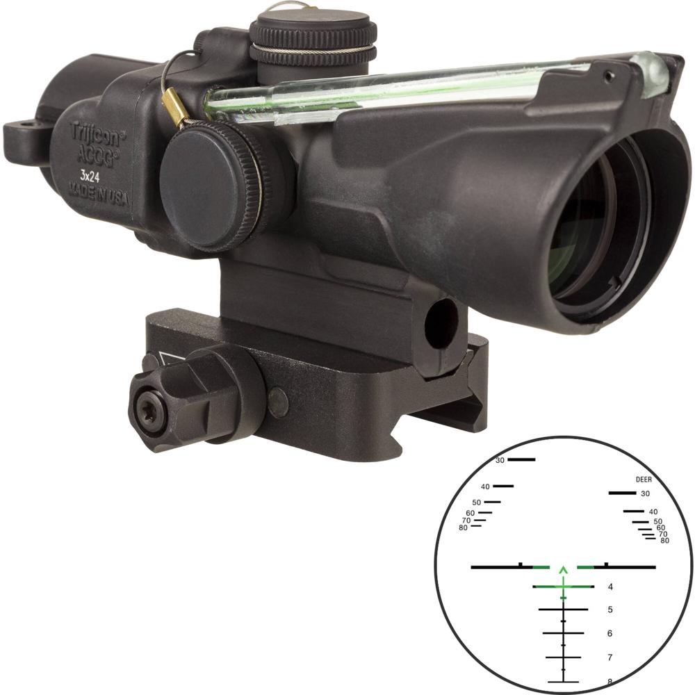 Trijicon 3x24 XB Compact ACOG Crossbow Scope (300-340 fps) con Montura ...