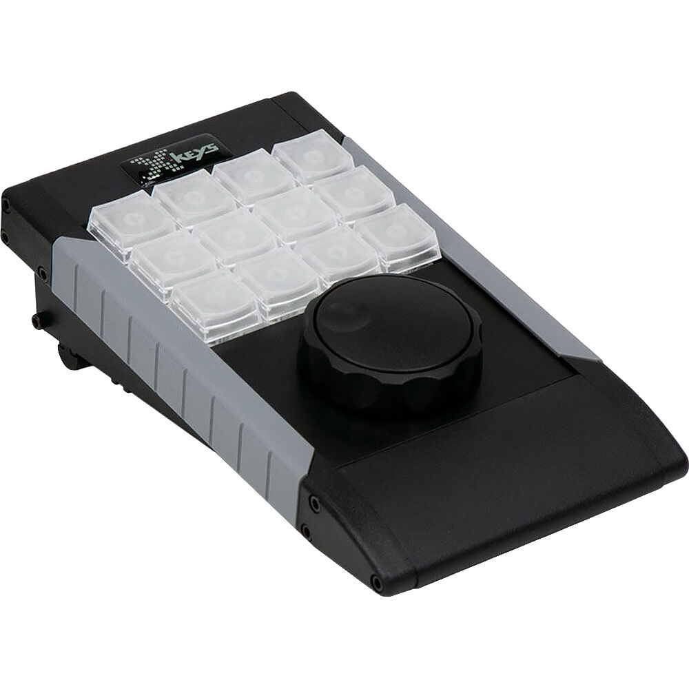 X-keys XBE-12 Jog Shuttle con Teclado Macro: Rueda Jog de 10 Detentes ...