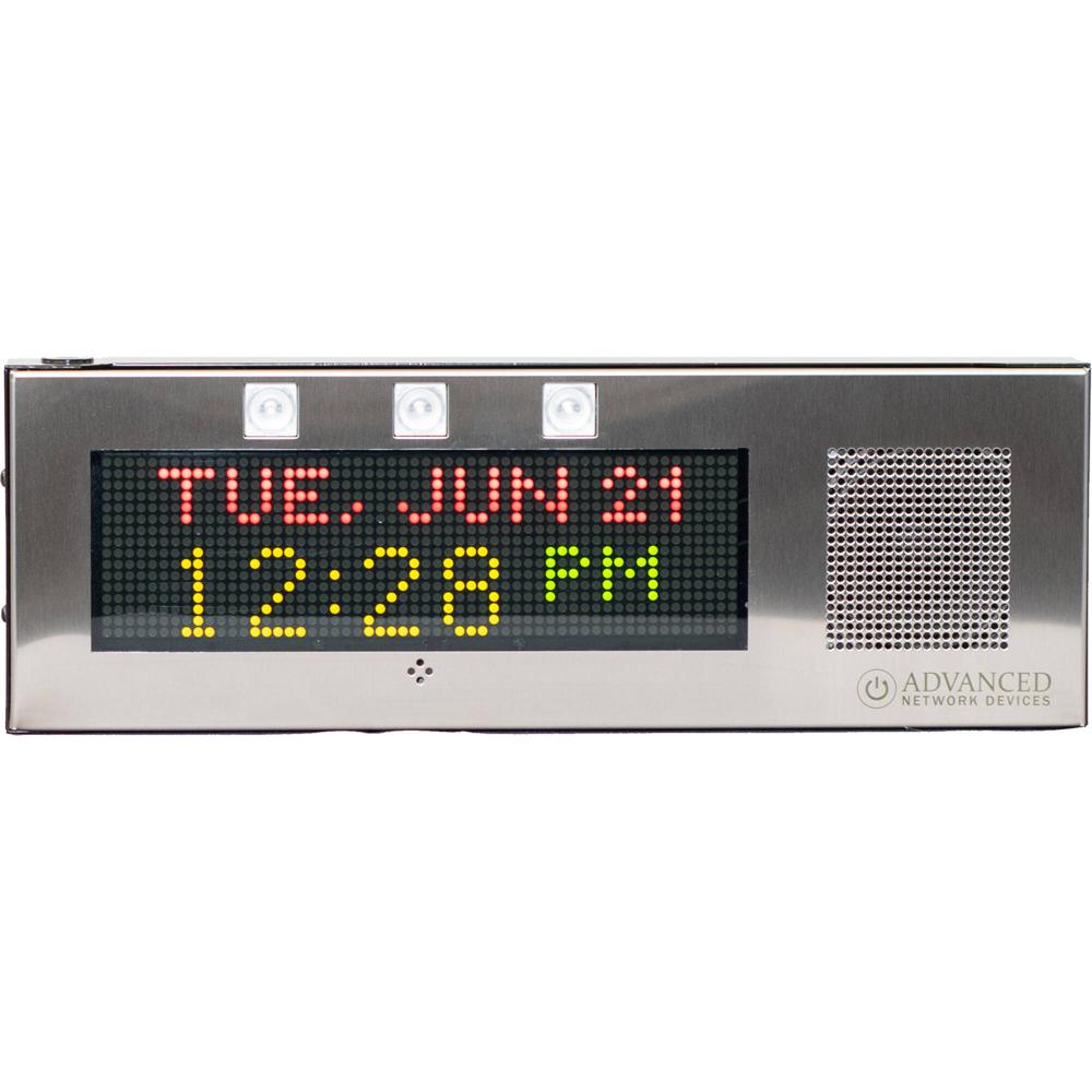 Advanced Network Devices AND IP Display Clock Small IP/Stainless Steel ...