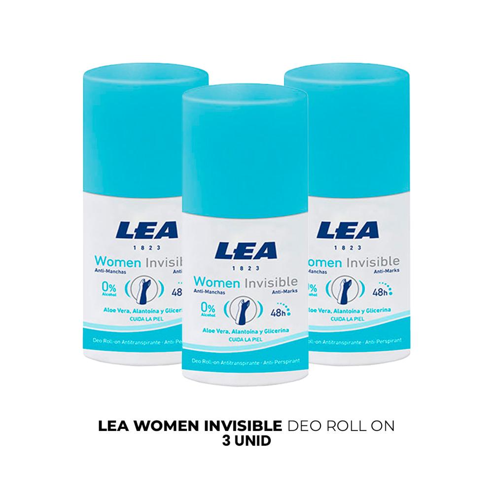 Lea Women Invisibledeo Roll On 3 Unid - Real Plaza