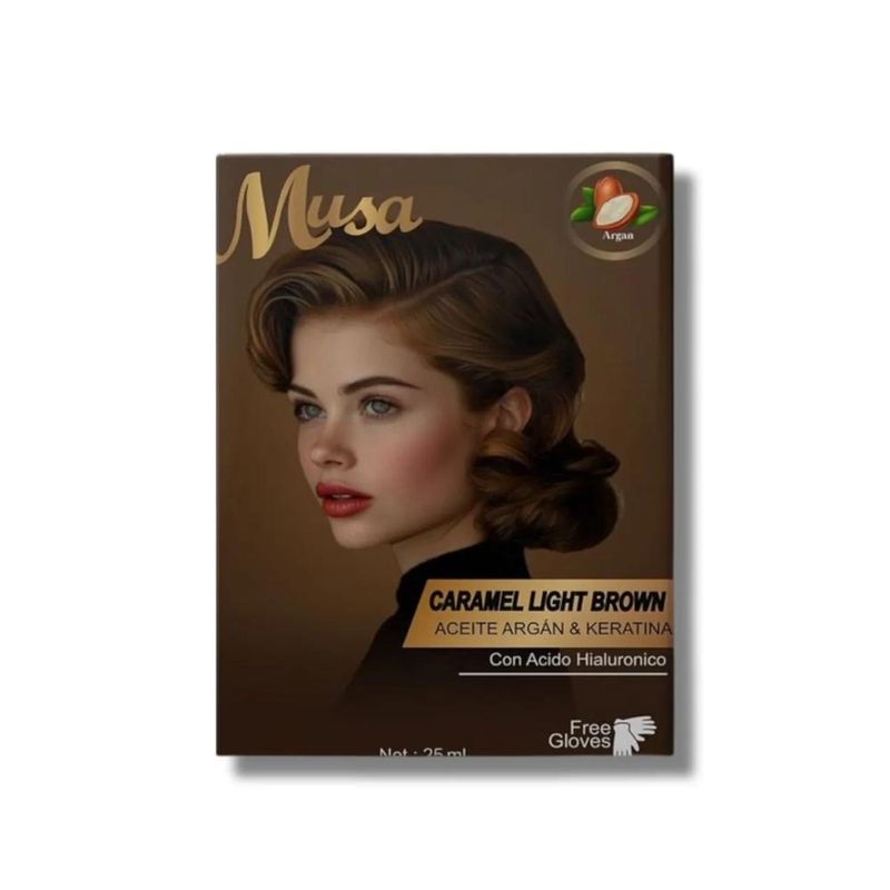 Shampoo Hair Color Musa Tinte Caramel Light Brown 25mlx10 - Real Plaza