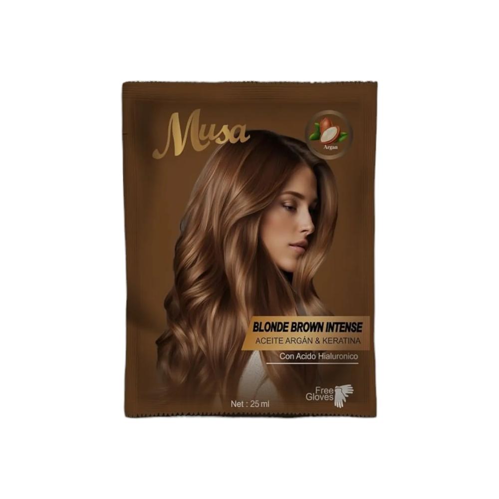 Shampoo Hair Color Musa Tinte Blonde Brown Intense 25mlx10 - Real Plaza