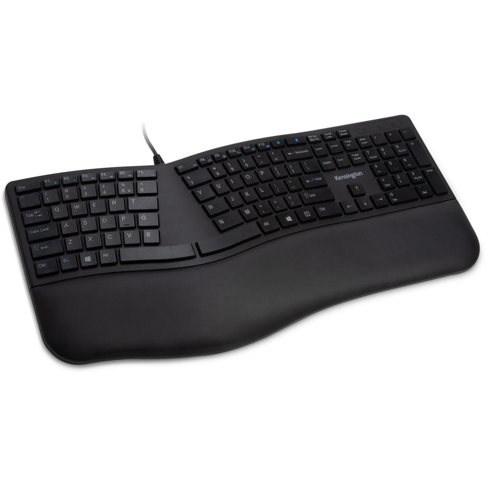 Teclado Ergonomico Kensington Pro Fit Ergo con Conexión USB, Teclas ...