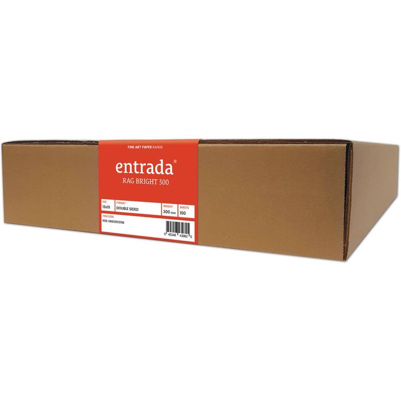 Moab Entrada Rag Bright 300 Paper (13 x 19", 100 Sheets) - Real Plaza