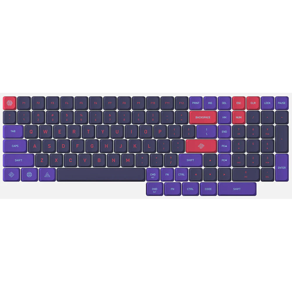 AZIO Cascade 75% Layout Slim Keycaps (Neon Flux Dark) - 110 Teclas con ...