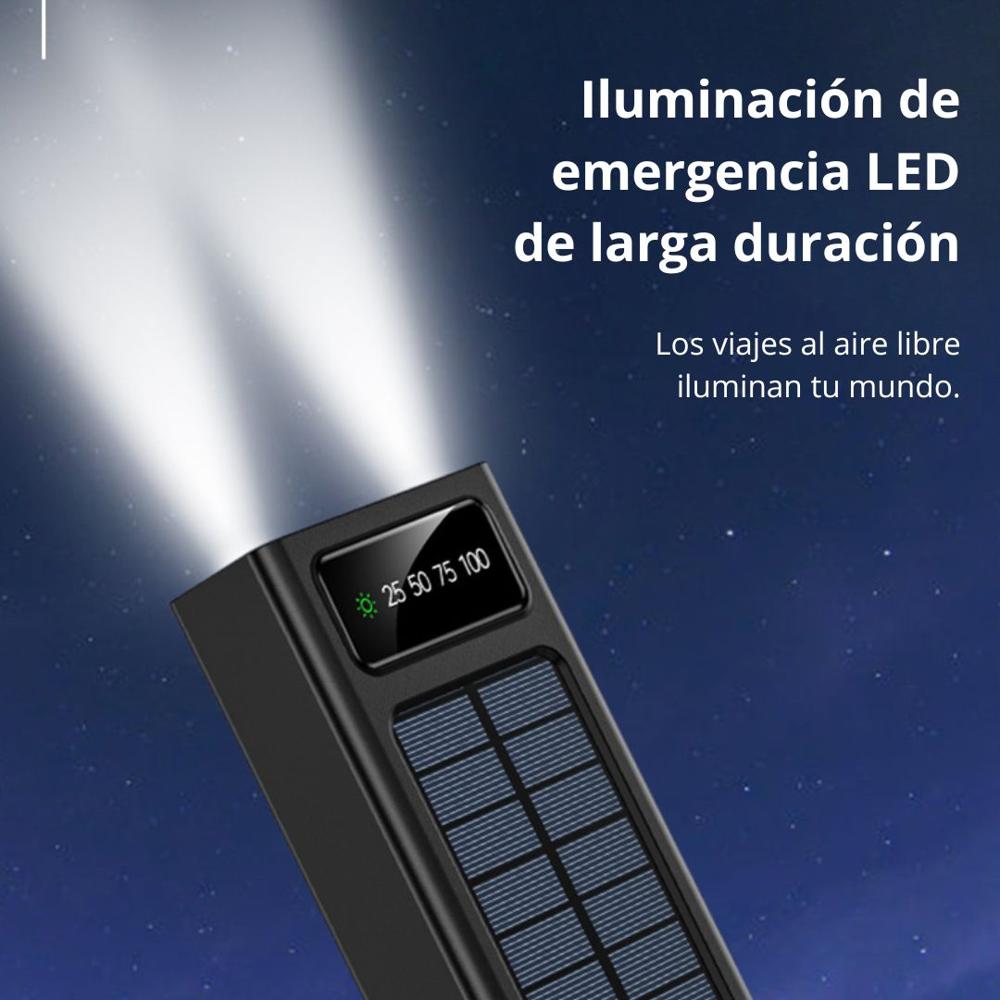 Power Bank Solar S4 40000mAh Carga Rápida 40W Batería Portátil CP-S3 ...