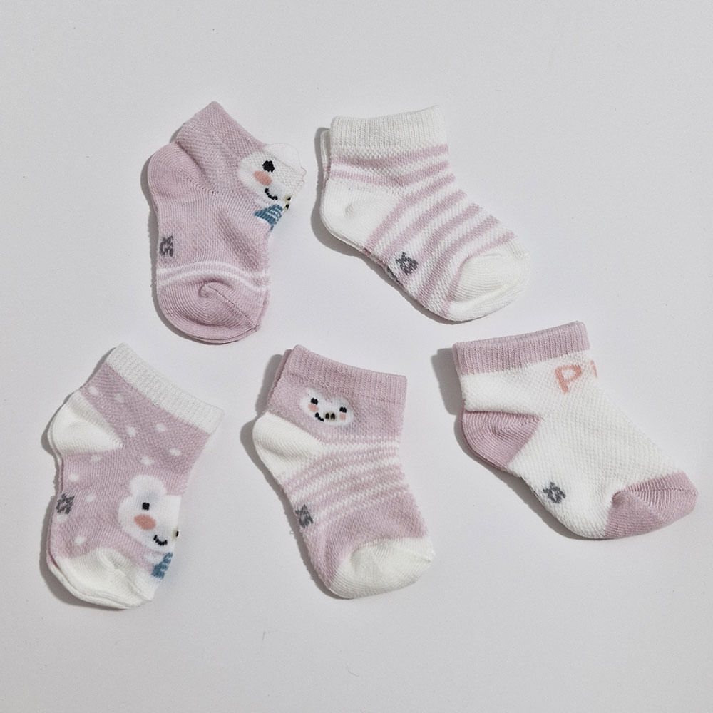 Pack de medias de chanchito para bebes de 6m a 9m Aititi´s Kids - Real ...