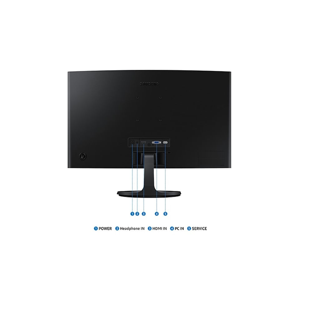 Monitor Samsung LS24D360GALXPE 24 Pulgadas Curvo FHD VA HDMI VGA - Real Plaza