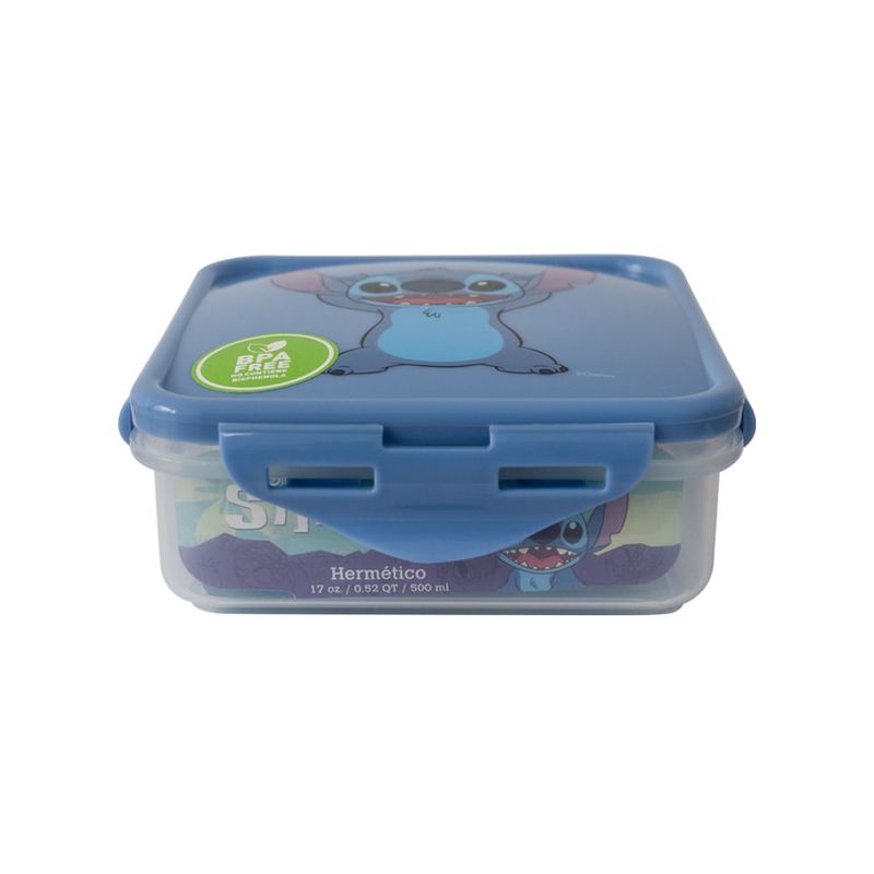 Táper DISNEY Hermético 500ml Stitch - Real Plaza