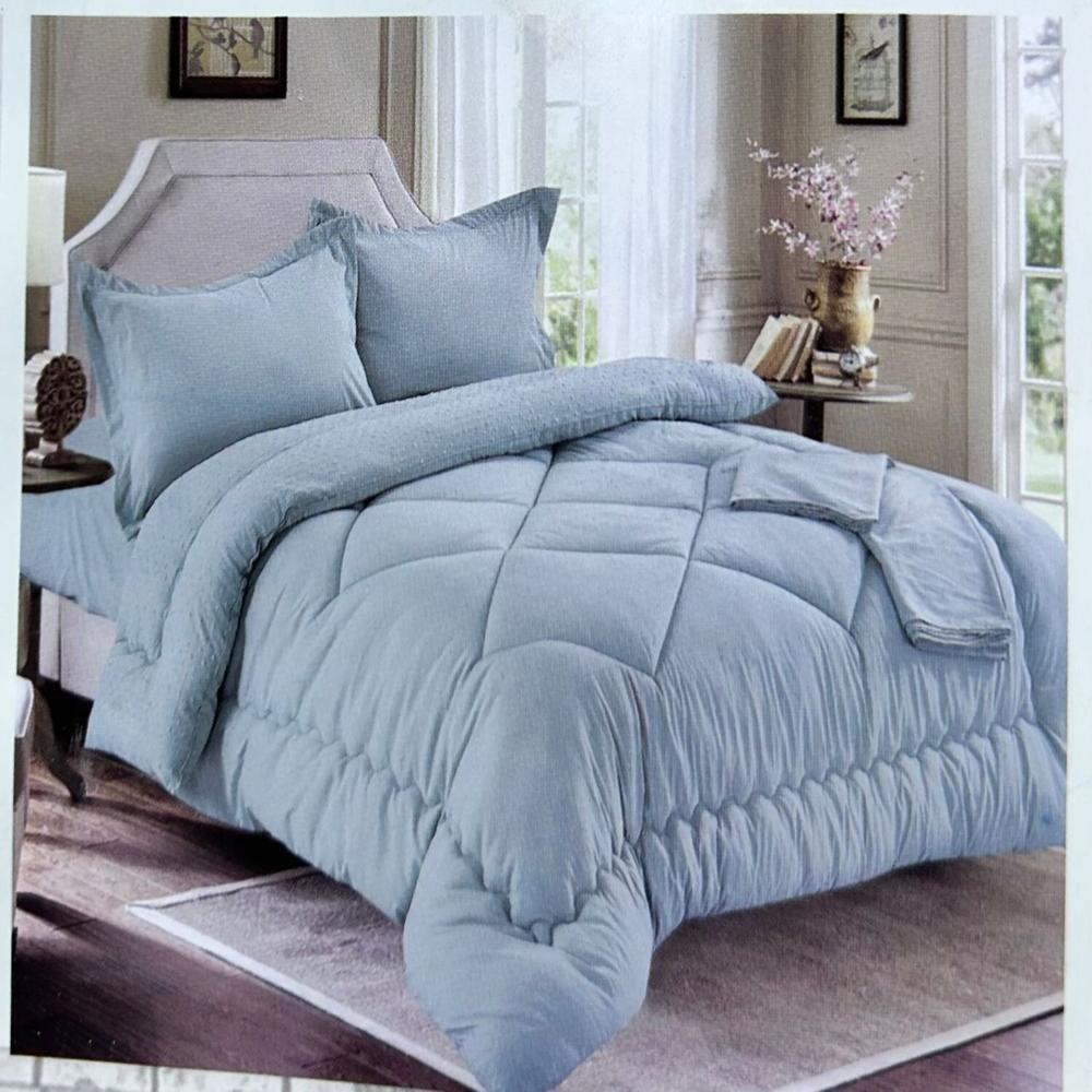 Set edredón Queen antiestrés de 5 pz 100% Algodón - U10 - Real Plaza