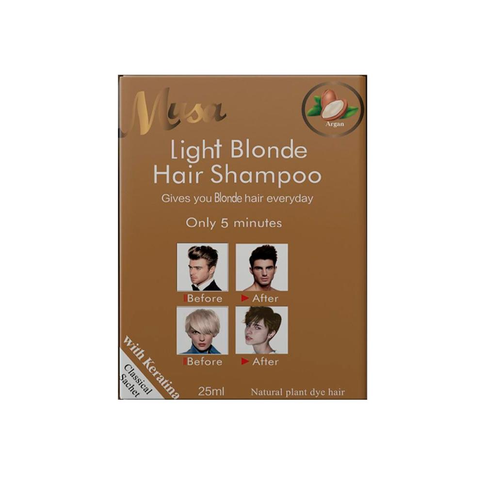 Shampoo Tinte Rubio Claro 88.0 25mlx10 en Sachets Musa - Real Plaza