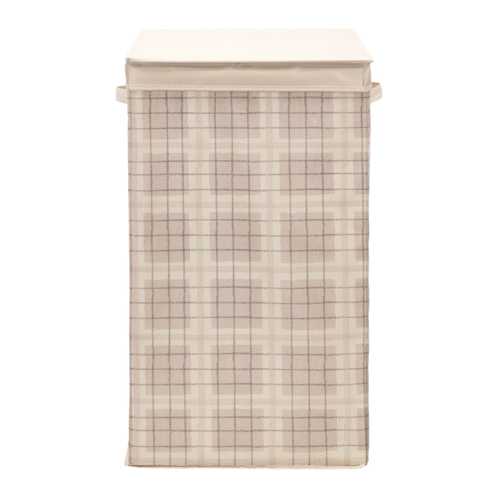 Canasto de Ropa Plegable con Tapa 36x36x64 cm - Real Plaza