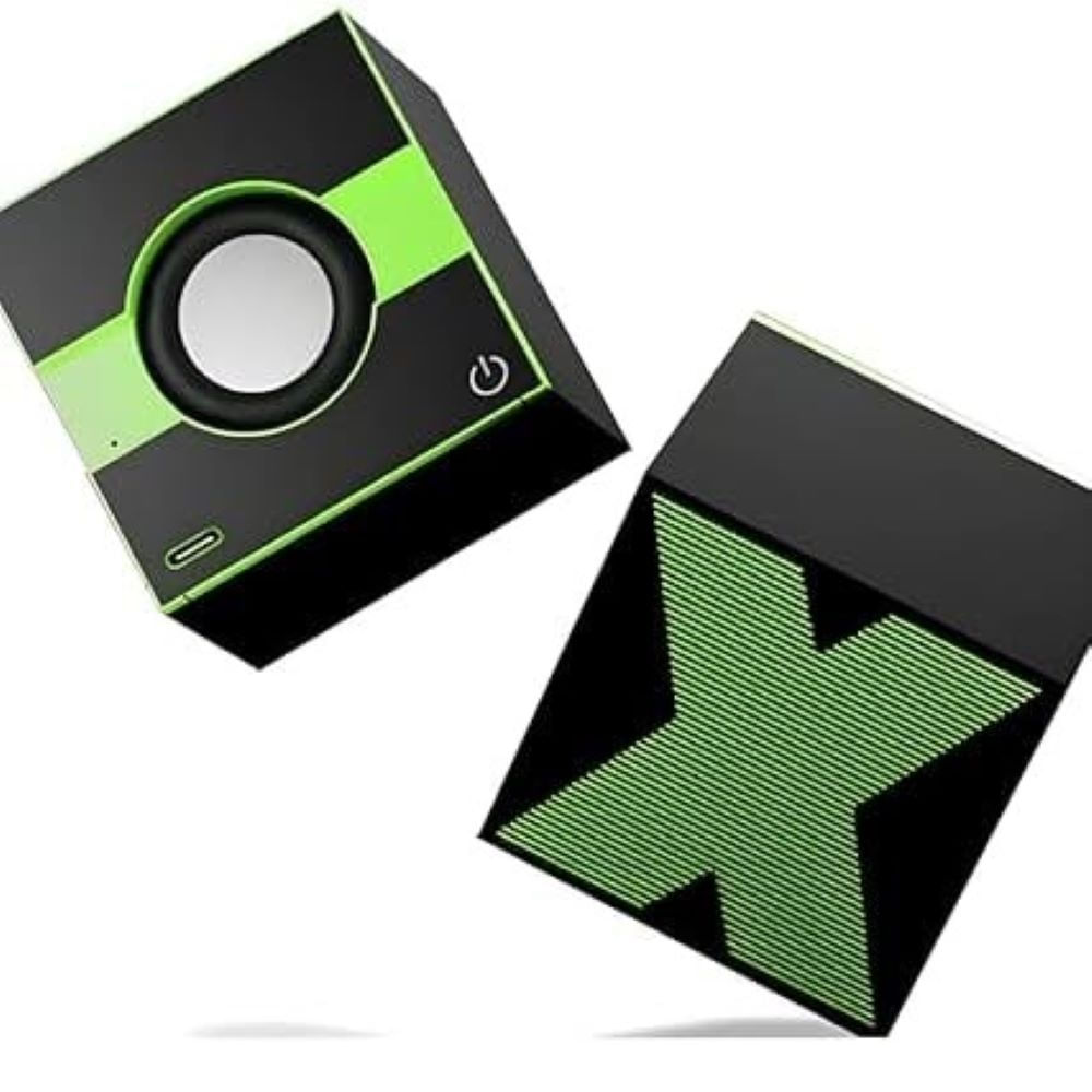 Parlante mini x1 verde - bluetooth inalámbrico con subwoofer integrado ...