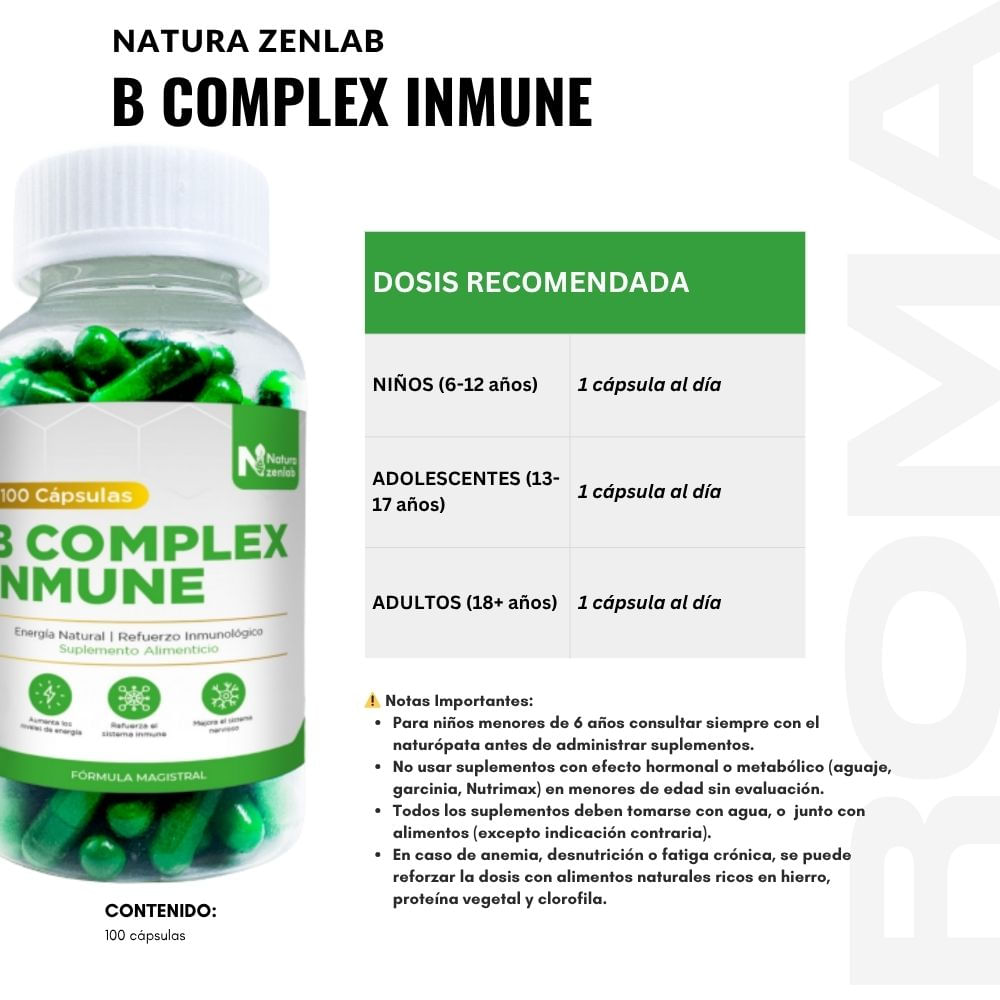 B COMPLEX INMUNE ZENLAB - Real Plaza