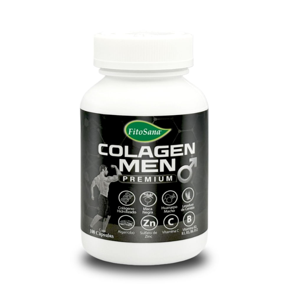 Colagen Men Premium Fitosana - Colageno Hidrolizado Capsulas 100u ...