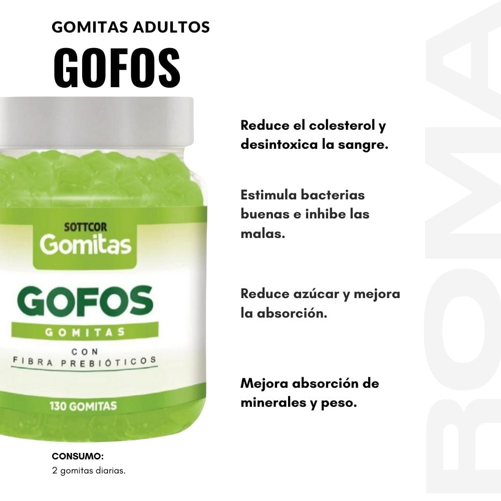 PACK 2 GOMITAS OMEGA 3 NIÑOS + GOFOS PARA ADULTOS 260 UND - Real Plaza
