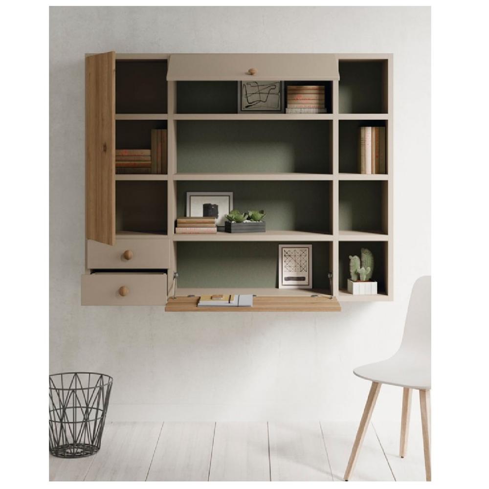 Mueble de Estudios Flotante Rigoberto con Escritorio abatible TU MESITA - Real Plaza