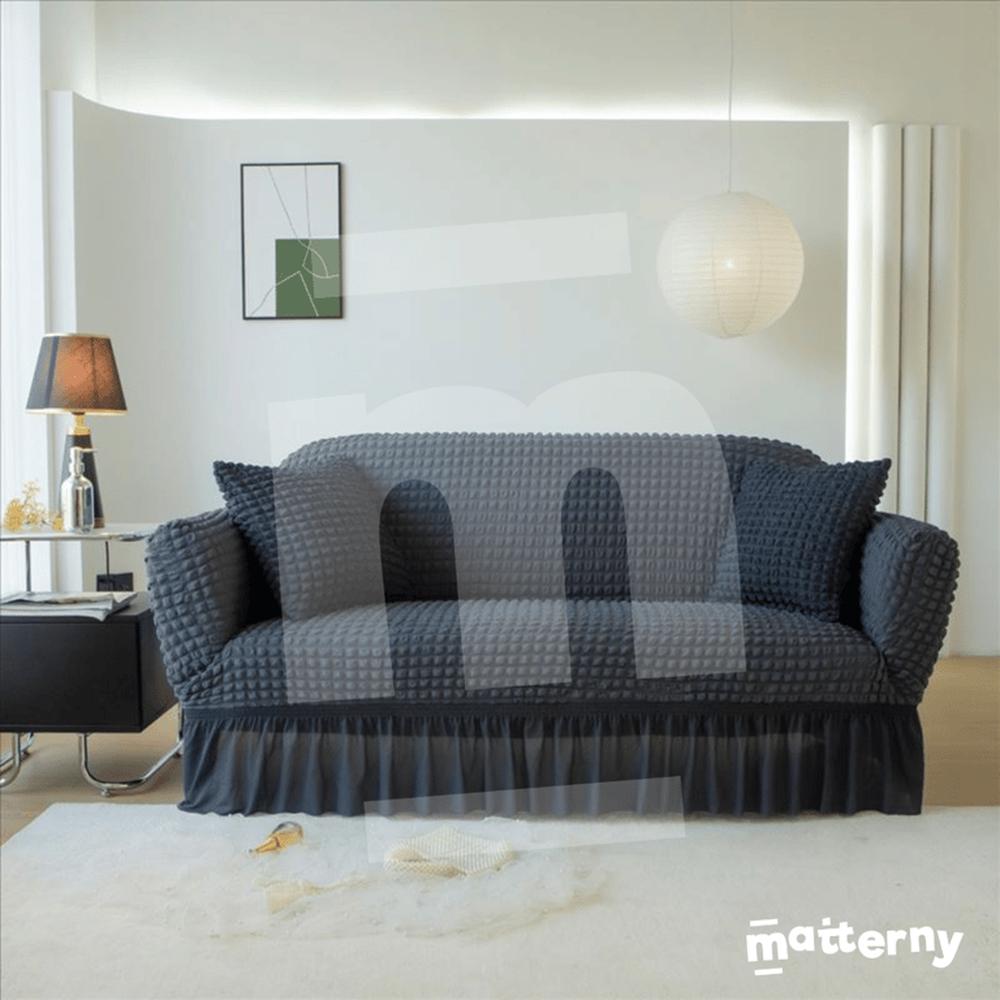 Funda Protectora Alto Relieve Para Muebles Set De 3-2-1 Asientos dark ...