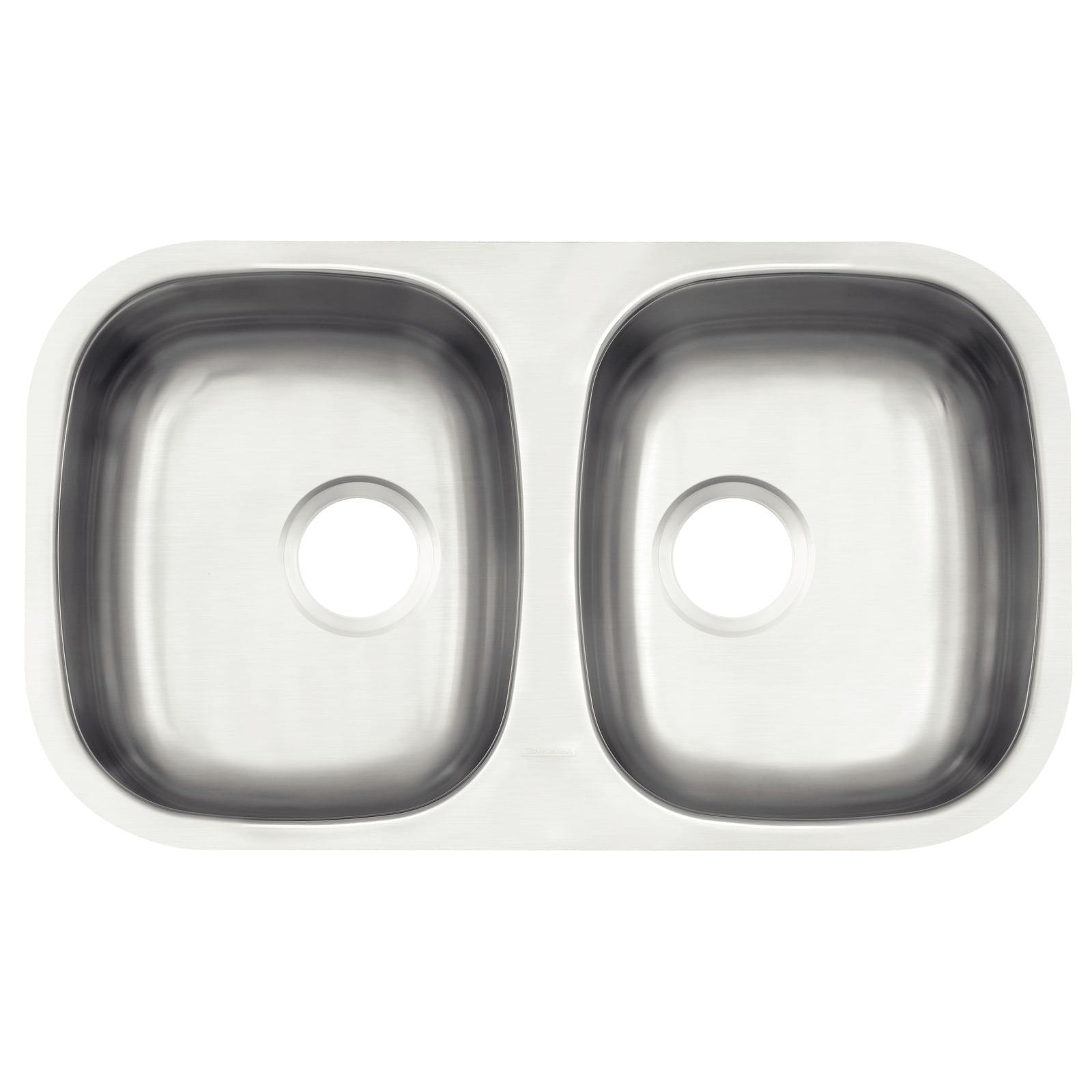 Lavadero Tramontina Isis 2C 34 BL en acero inoxidable cepillado 77x45 ...