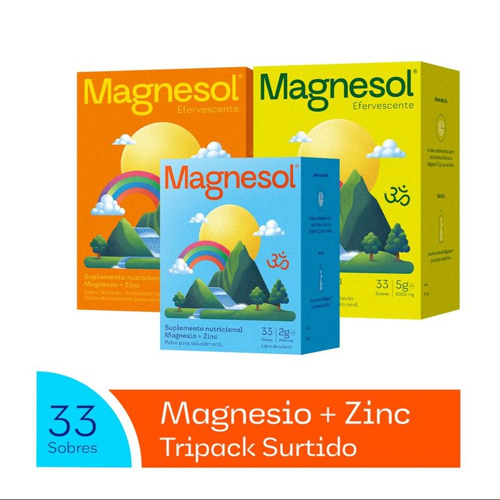 Pack 3 Cajas Magnesol Surtido - Magnesio + Zinc - Real Plaza