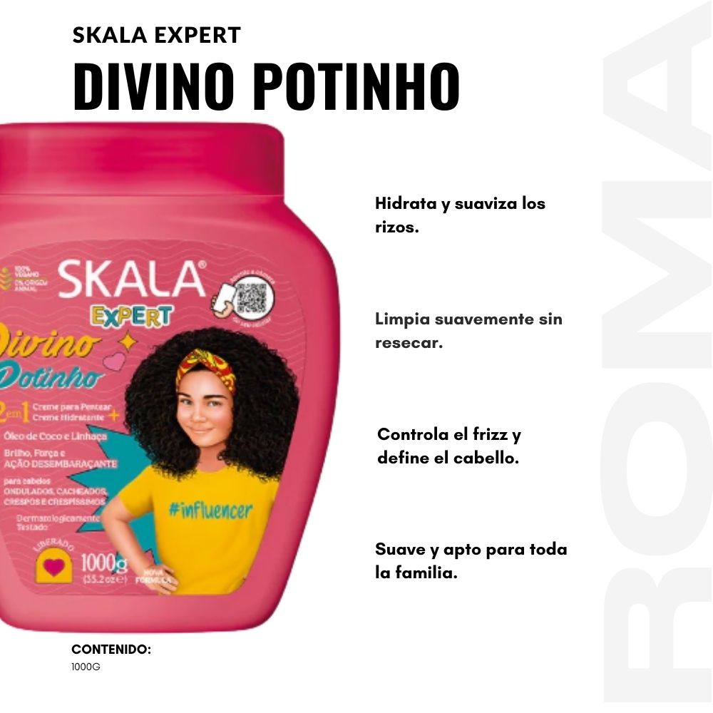 PACK 2 CREMA TRATAMIENTO CAPILAR SKALA DIVINO POTINHO - Real Plaza