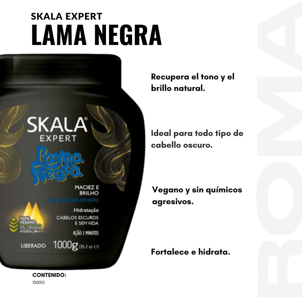 PACK 3 CREMA TRATAMIENTO CAPILAR SKALA LAMA NEGRA - Real Plaza