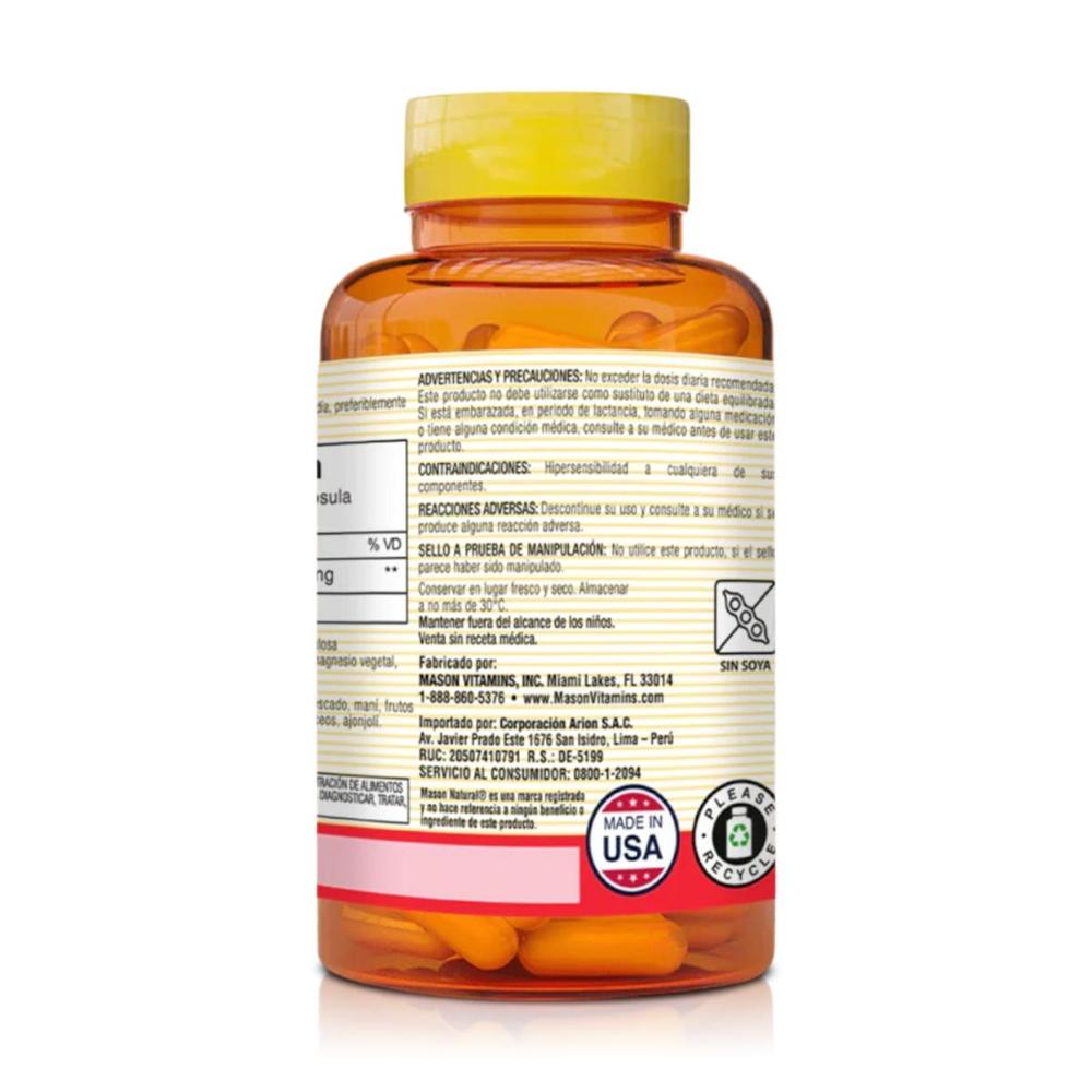 Ácido Alfa Lipoico 600 mg (30 Cápsulas) – Mason Natural - Real Plaza