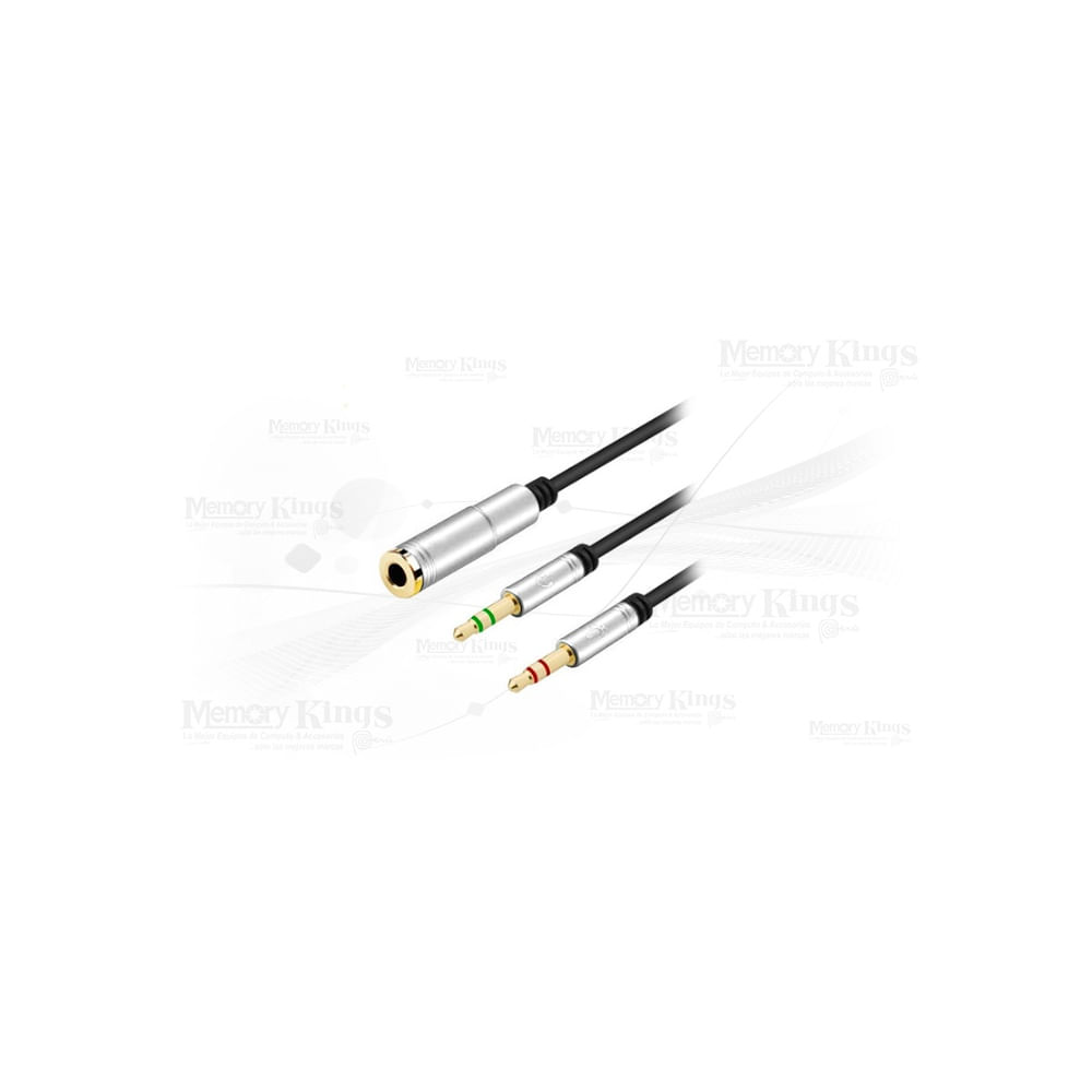 Cable De Audio Delcom Splitter 2 Plug A 1 Jack Estéreo 3.5Mm - Perfecto ...