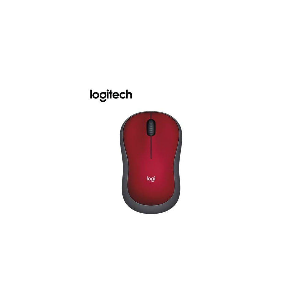 Mouse Logitech M185 Inalámbrico Rojo – Conexión Táctil, Diseño Compacto ...