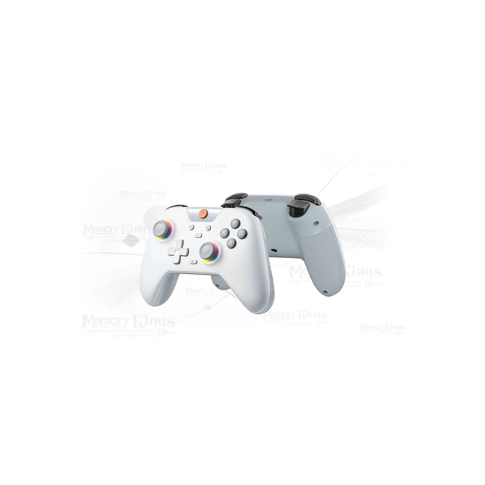 Gamepad Easysmx X05 Blanco Con Luces Argb, Inalámbrico, Bluetooth Y Usb ...