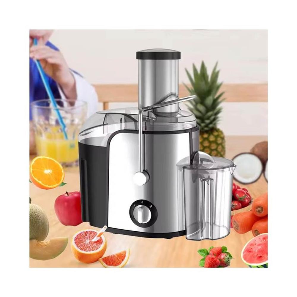 Extractor de jugos 800 W para Frutas enteras. - 2 vel - Real Plaza