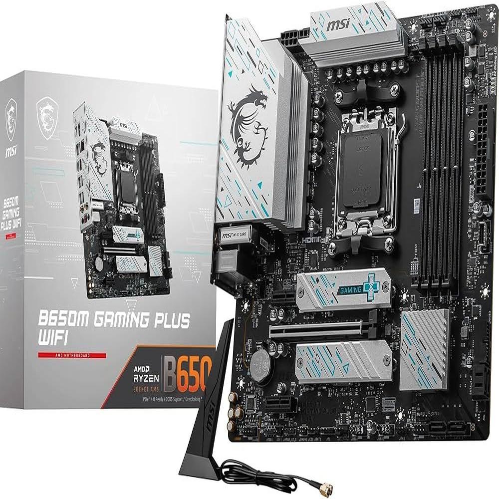 Motherboard MSI B650M GAMING PLUS WIFI Chipset AMD B650 AMD AM5 mATX ...