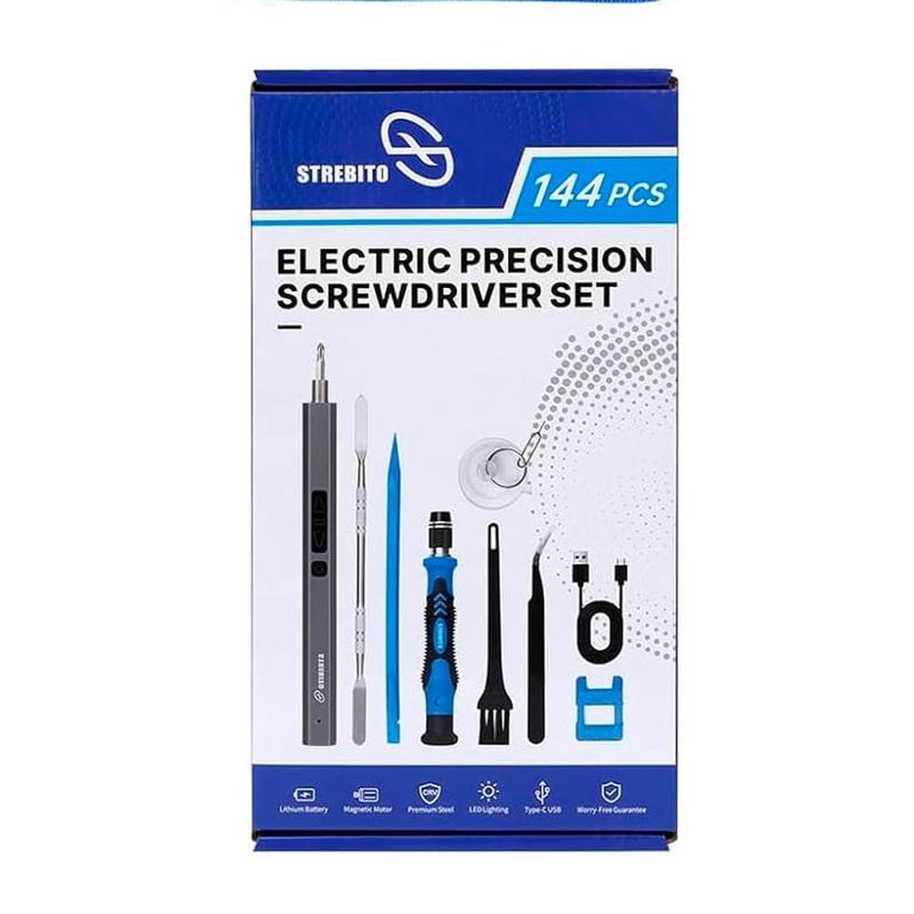 Mini-destornillador STREBITO 144-in-1 Electric Screwdriver Kit - Real Plaza